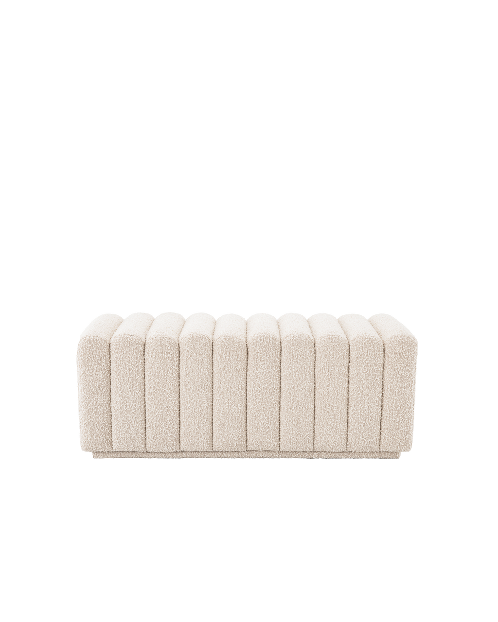 SCULPTURAL CREAM BENCH – Off-White Palette